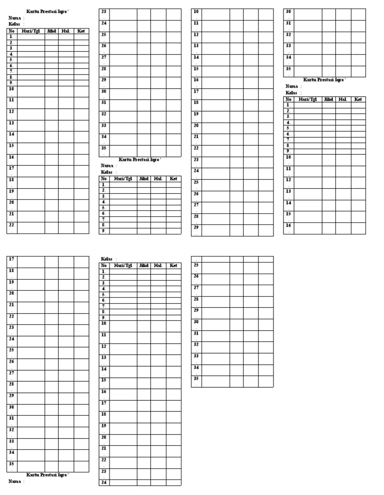 Kartu Belajar Membaca | PDF