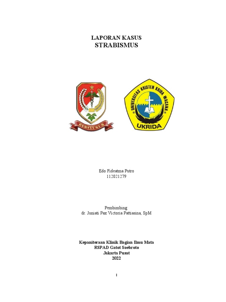 Makalah Strabismus | PDF
