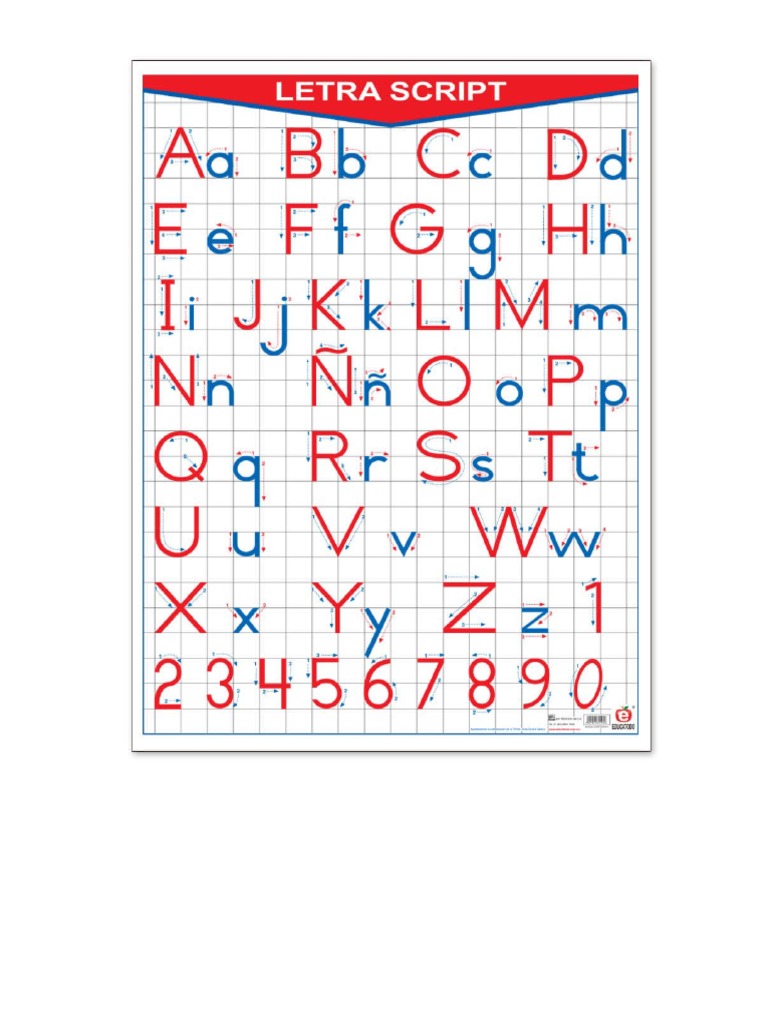 Poster Letra Scrip | PDF