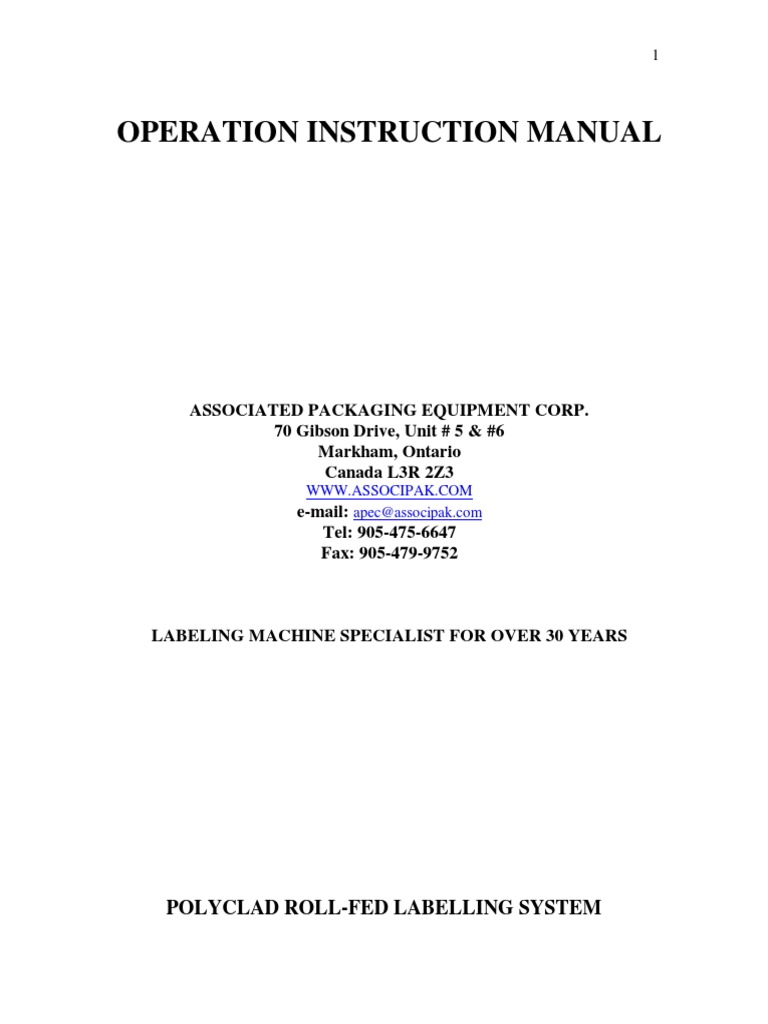 PolyClad Manual, 200 Series | PDF | Knife | Equipment