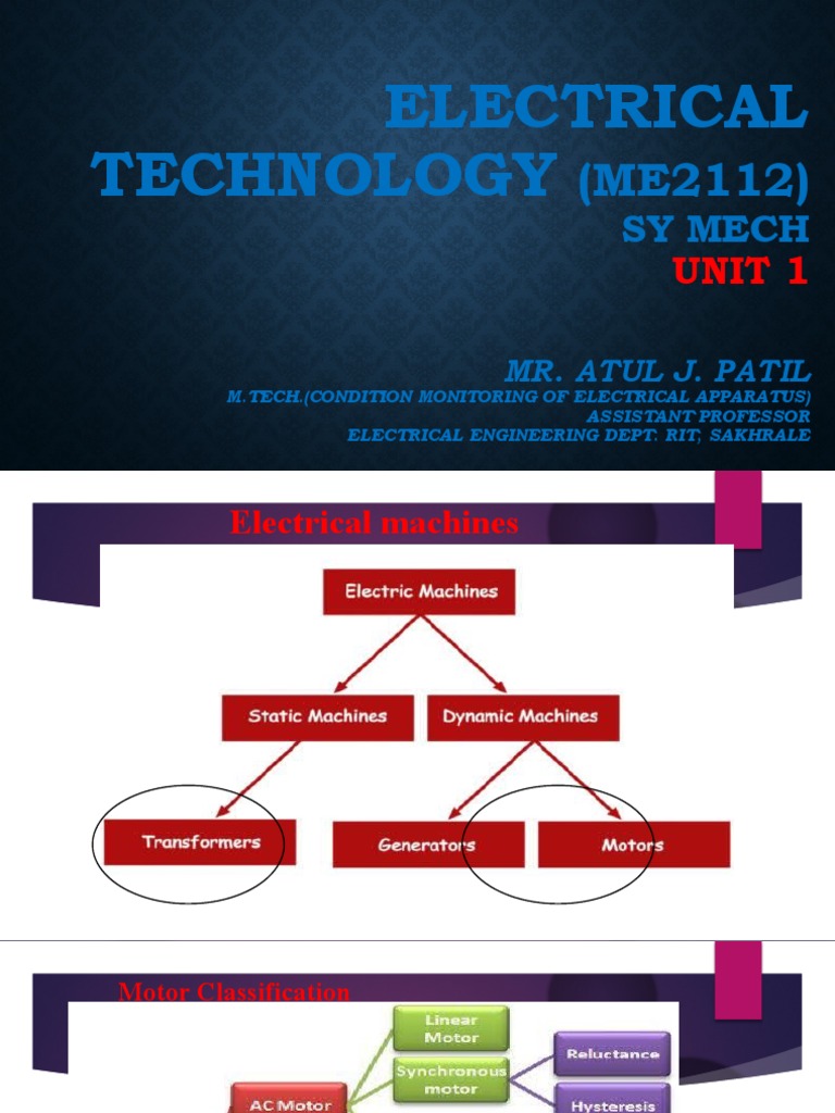 Unit 1 | PDF | Electric Motor | Electromagnetic Induction