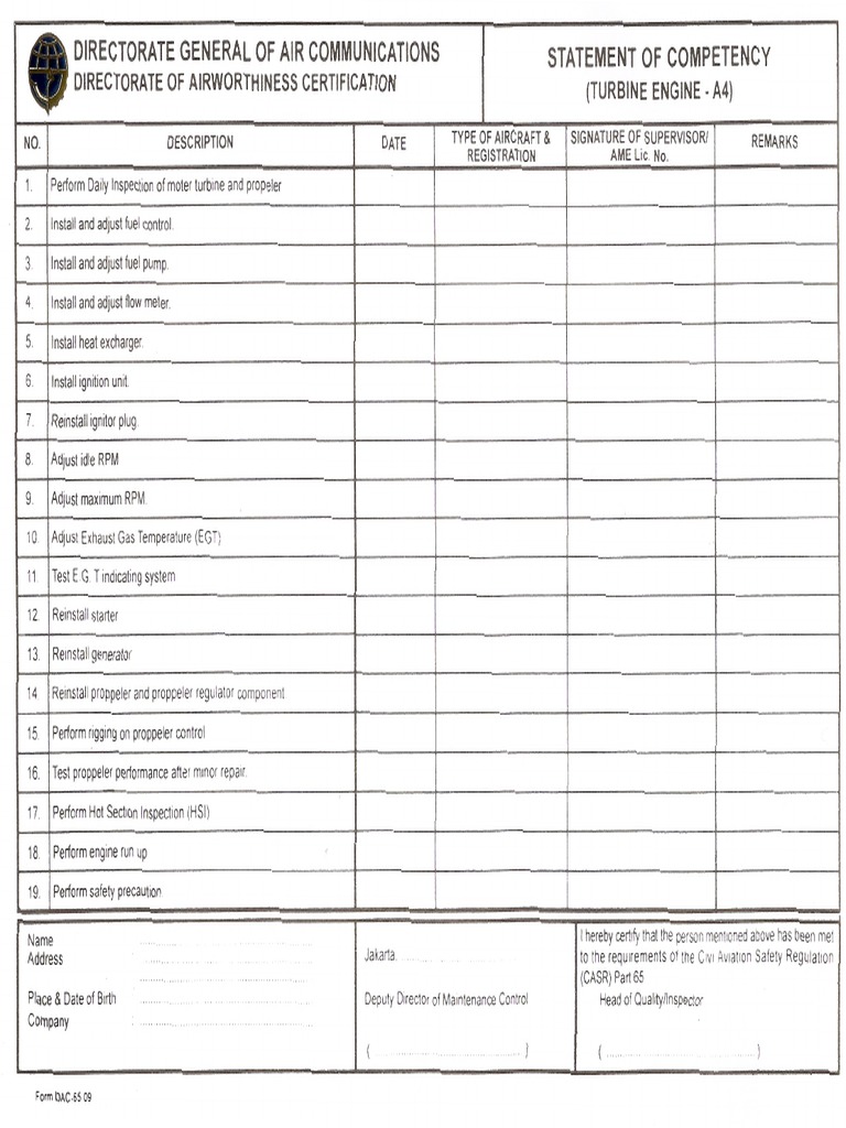 Form 65-09 STK - A4 | PDF | Energy Technology | Engines