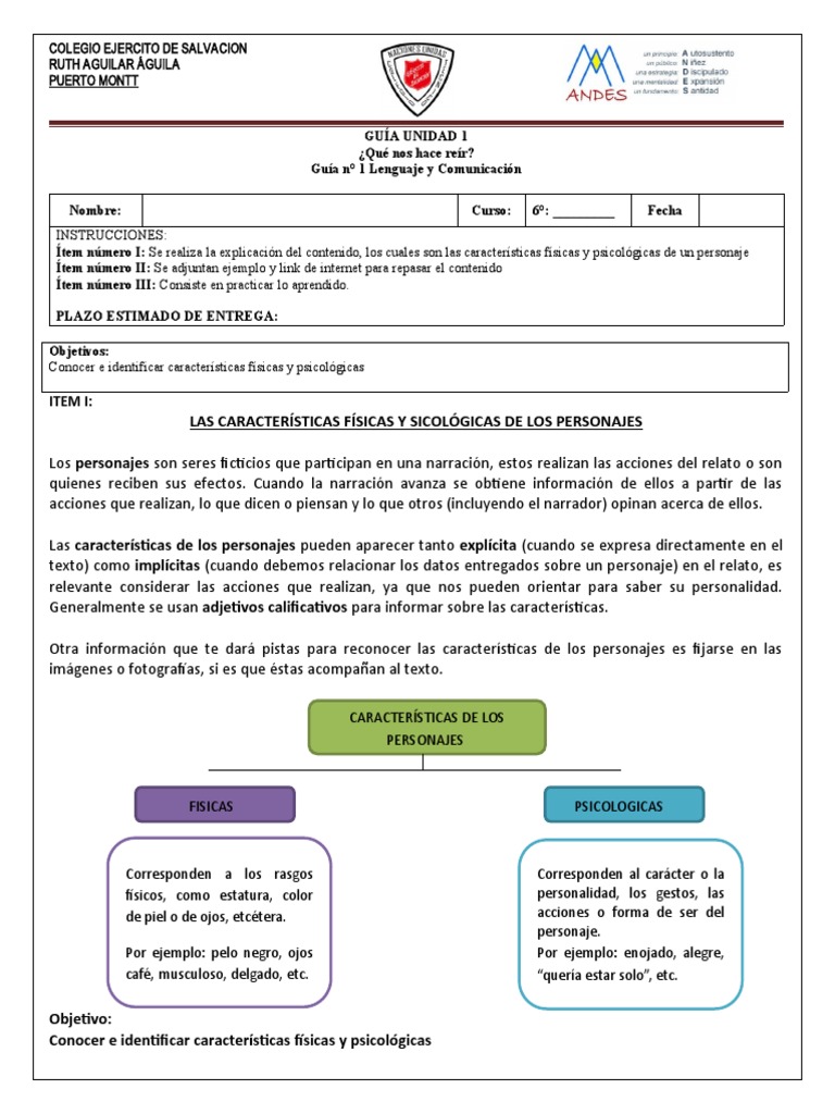 Caracteristicas Fisicas y Psicologicas | PDF | Narración