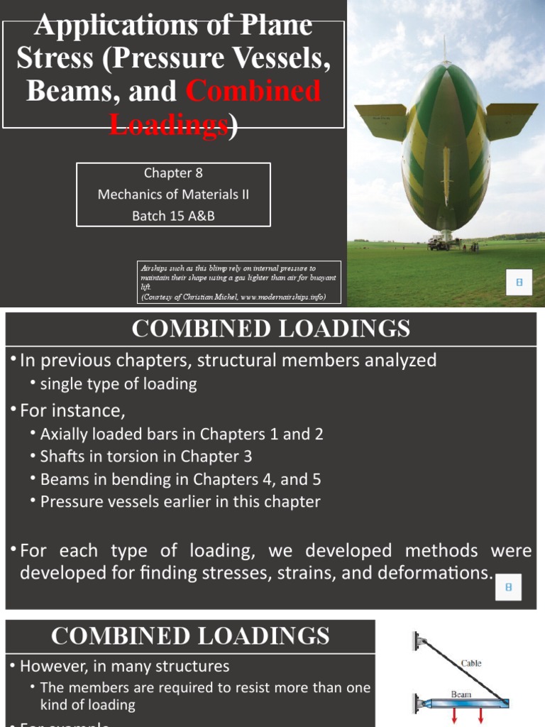 Application Of Plane Stress Combined Loadings Pdf Stress