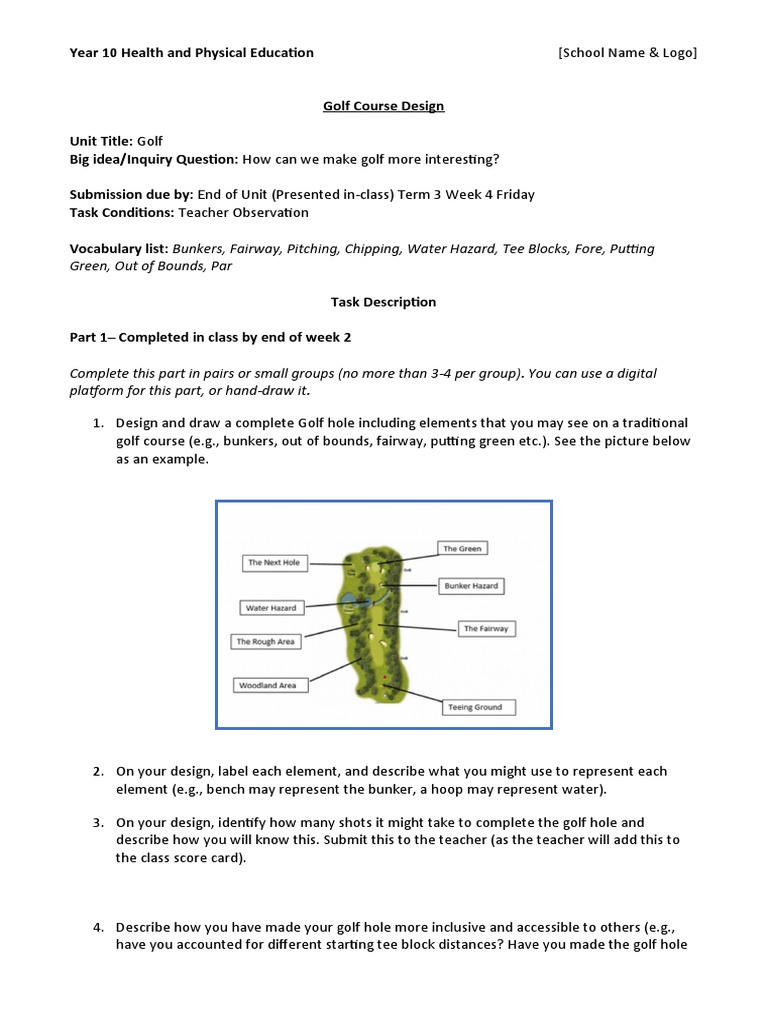Golf Course Design | PDF | Golf Course | Cognitive Science