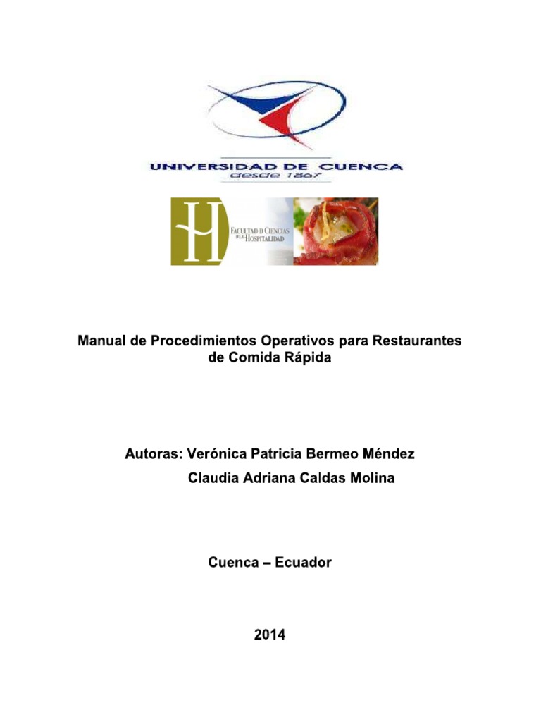 Manual Operativo Ejemplo | PDF