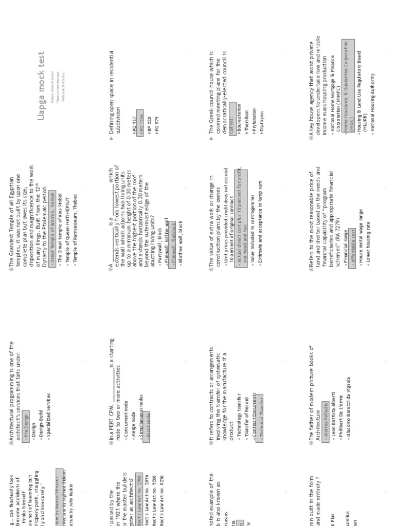 HOA TOA PP 2 Printed | PDF | Architect | Economic Sectors