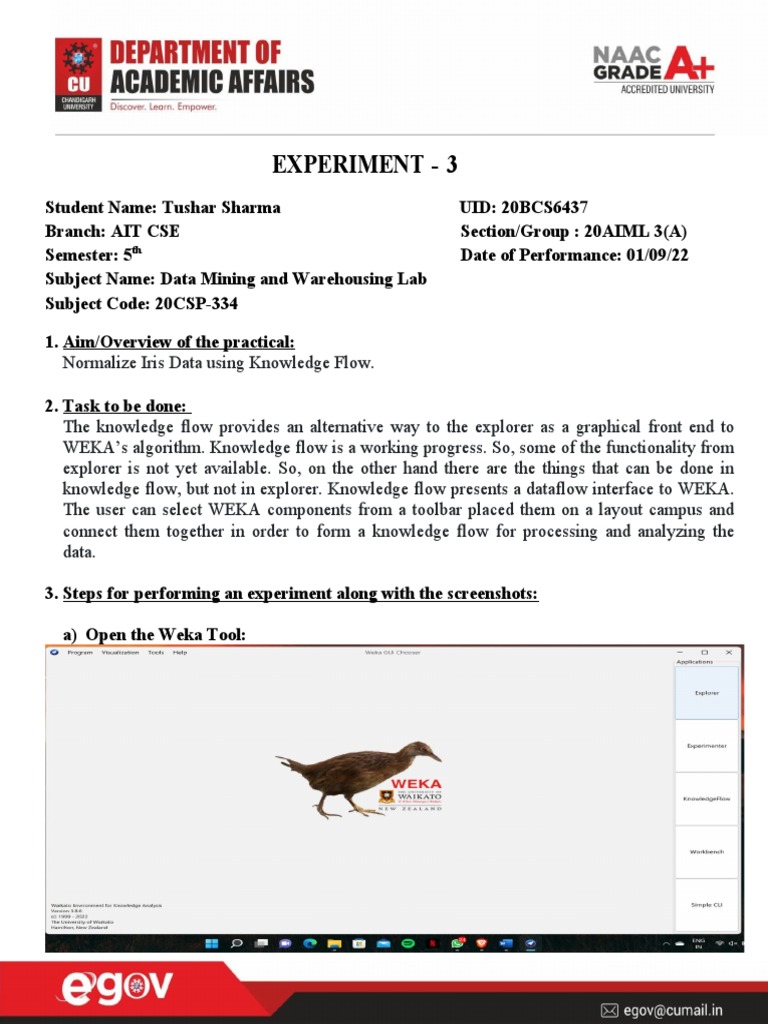 DMW Lab Exp 3 Yash | PDF | Data Management | Software Development