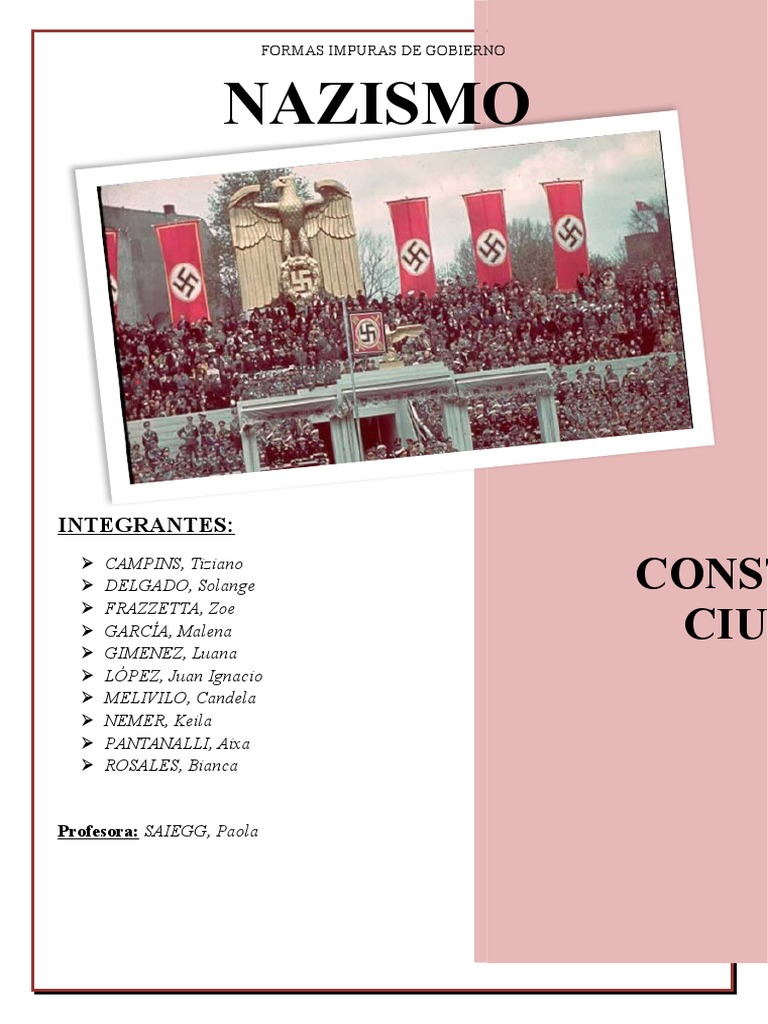 Definición y características del nazismo | PDF | Alemania nazi | Adolf ...