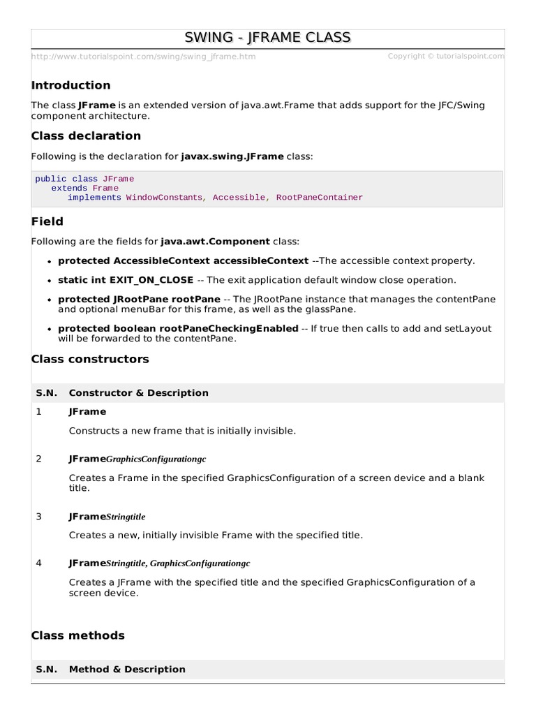 Swing Jframe | PDF | Software Engineering | Computing