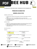 General Education Reviewer With Answer Key | PDF | Mean | Cell (Biology)