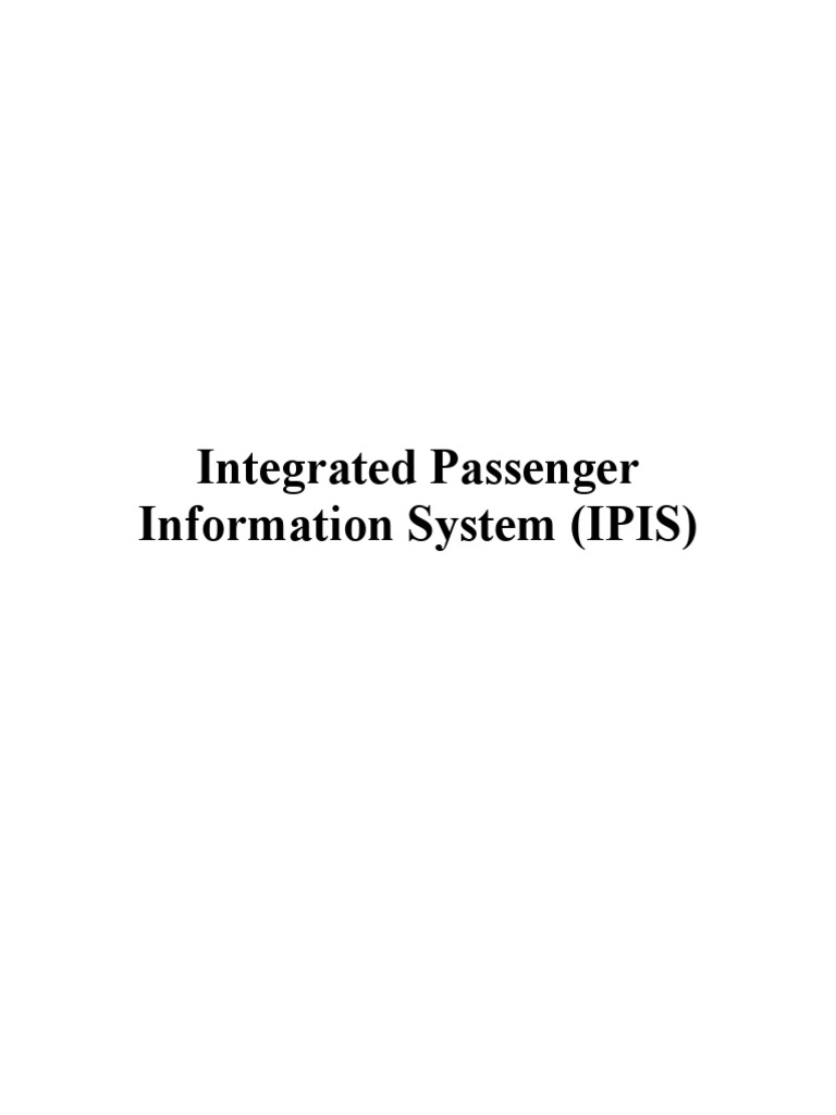 Integrated Passenger Info System Overview | PDF | Light Emitting Diode ...