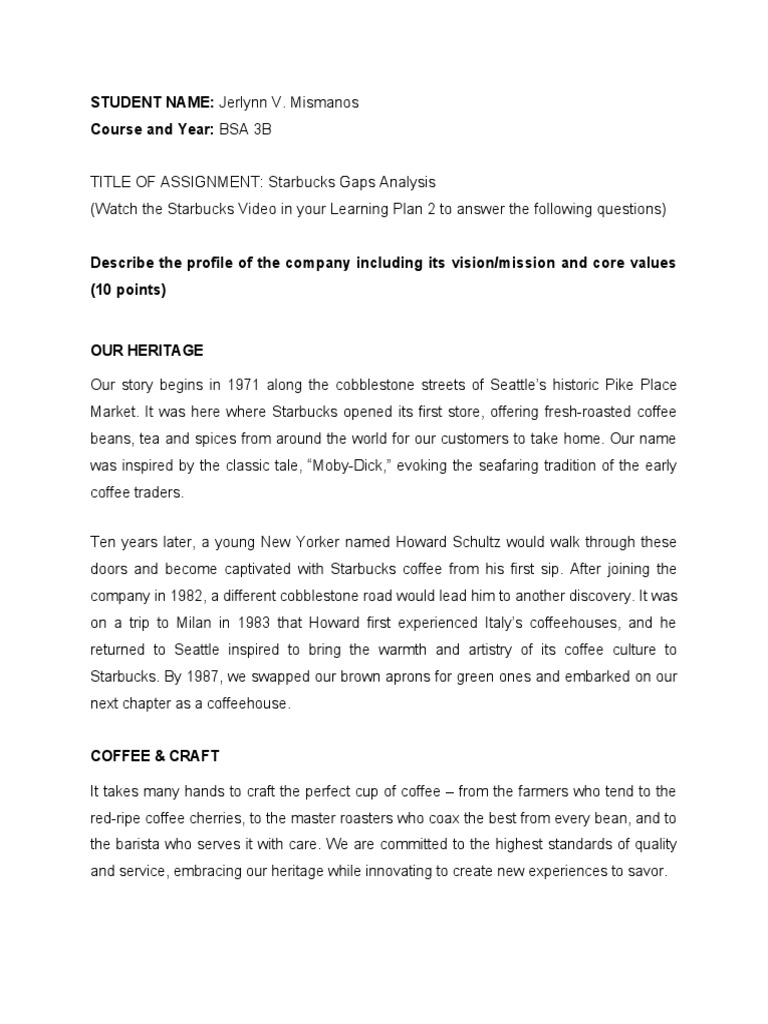 Starbucks Case Study | PDF | Starbucks | Brand