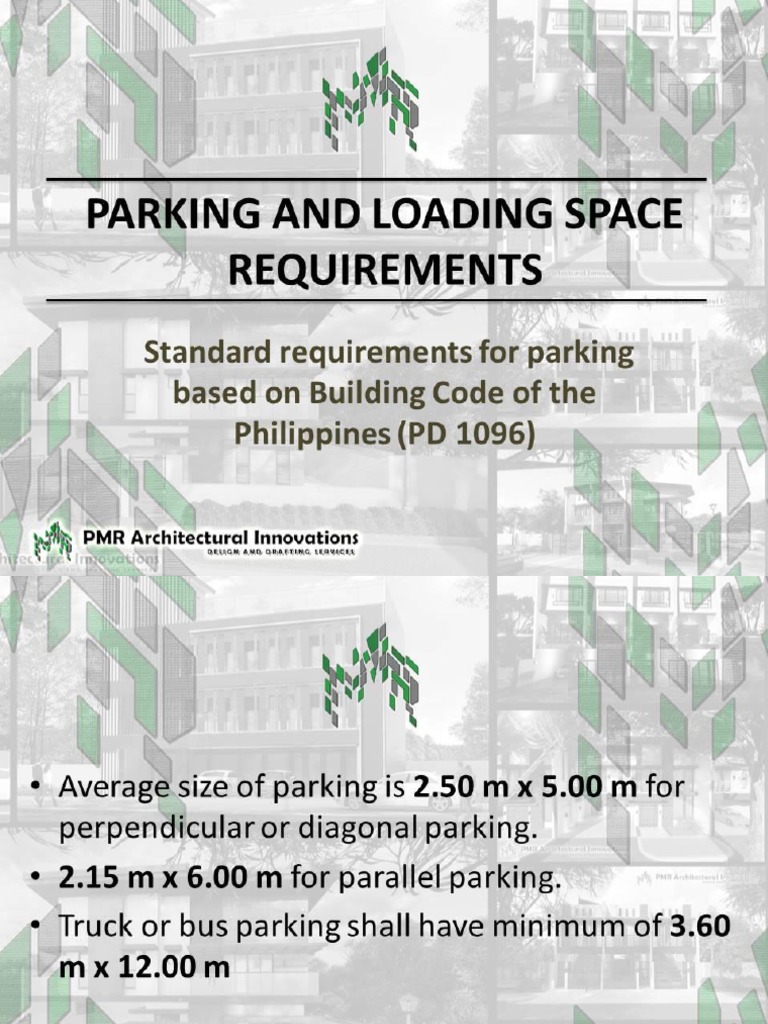 Parking and Loading Space Requirements | PDF