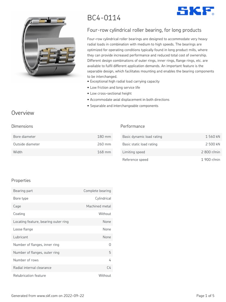 BC4-0114_20220922 | PDF | Bearing (Mechanical) | License