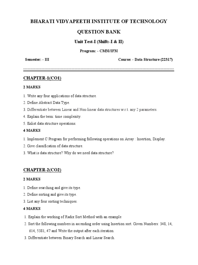 IoTMumbai DSU QB 070818 | PDF | Computer Engineering | Computer Science IoTMumbai DSU QB 070818 | PDF | Computer Engineering | Computer Science