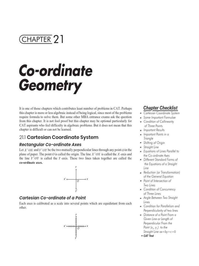 Coordinate Geometry | Download Free PDF | Triangle | Line (Geometry)