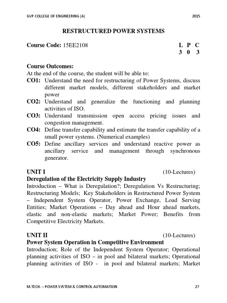 GVP College of Engineering (A) 2015 | PDF | Power (Physics) | Electricity