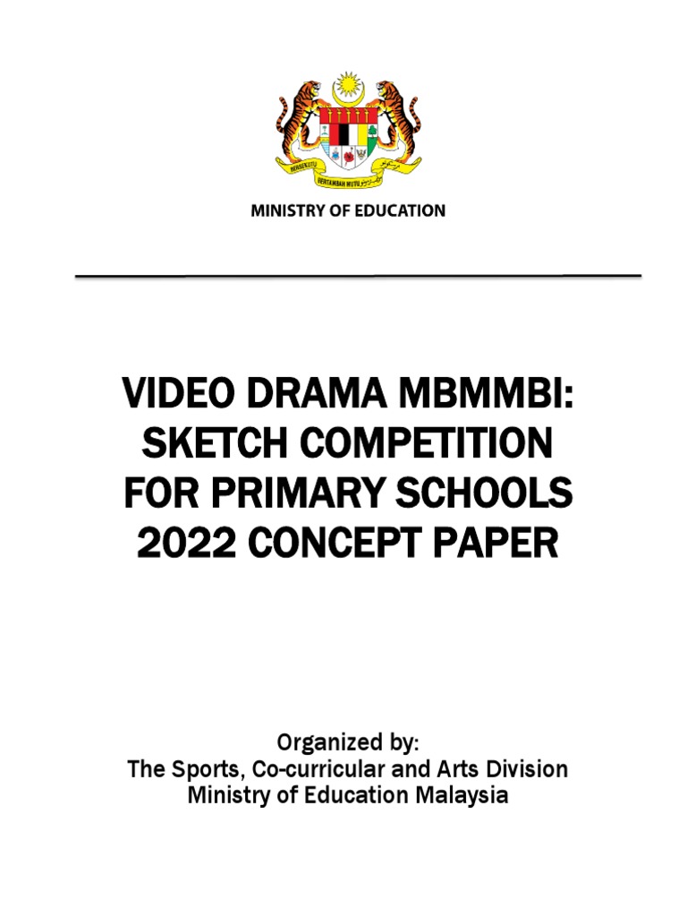Video Drama Mbmmbi Sketch Competition For Primary Schools 2022 | PDF