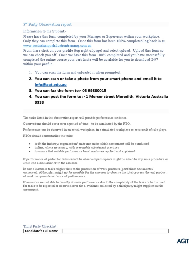 3rd Party Observation Report Supervisor | PDF | Foods | Packaging And ...