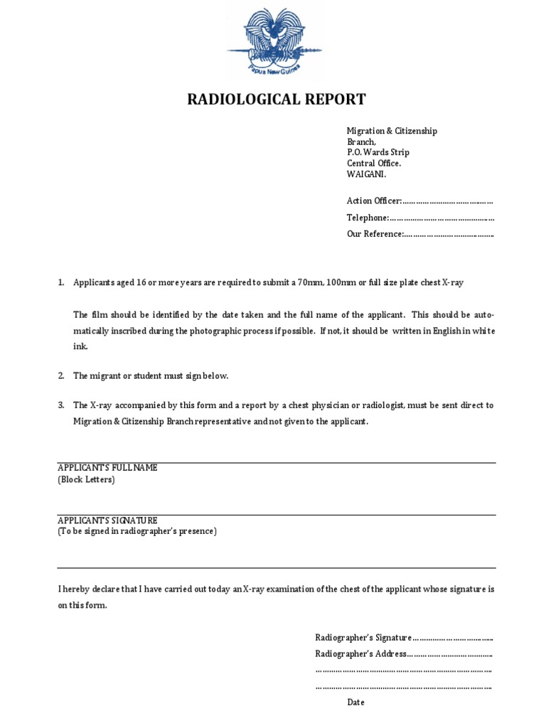 Radiological Report | PDF