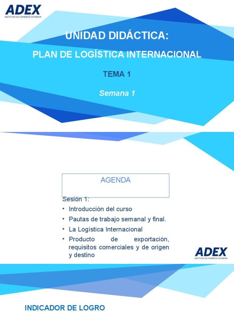Plan de Logística Internacional: DFI | PDF | Logística | Calidad ...