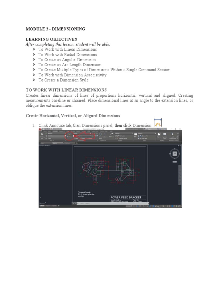 CAD Module-3 | PDF | Angle | Radius