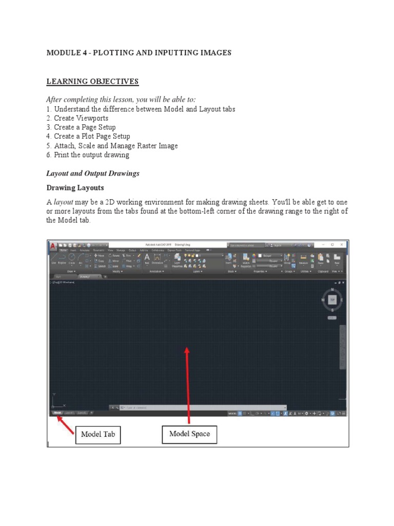 CAD Module-4 | PDF | Page Layout | Printer (Computing)