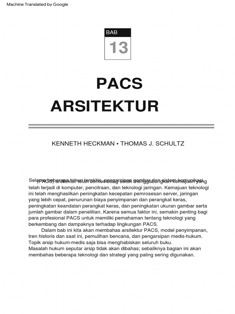 Pacs Architecture | PDF