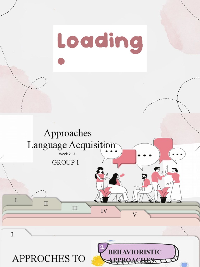 Approaches To Language Acquisition Group 1 | PDF | Aphasia | Language ...