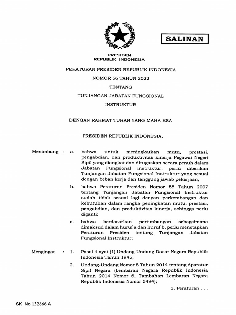 Memperjelas Gaji dan Tunjangan Instruktur | PDF