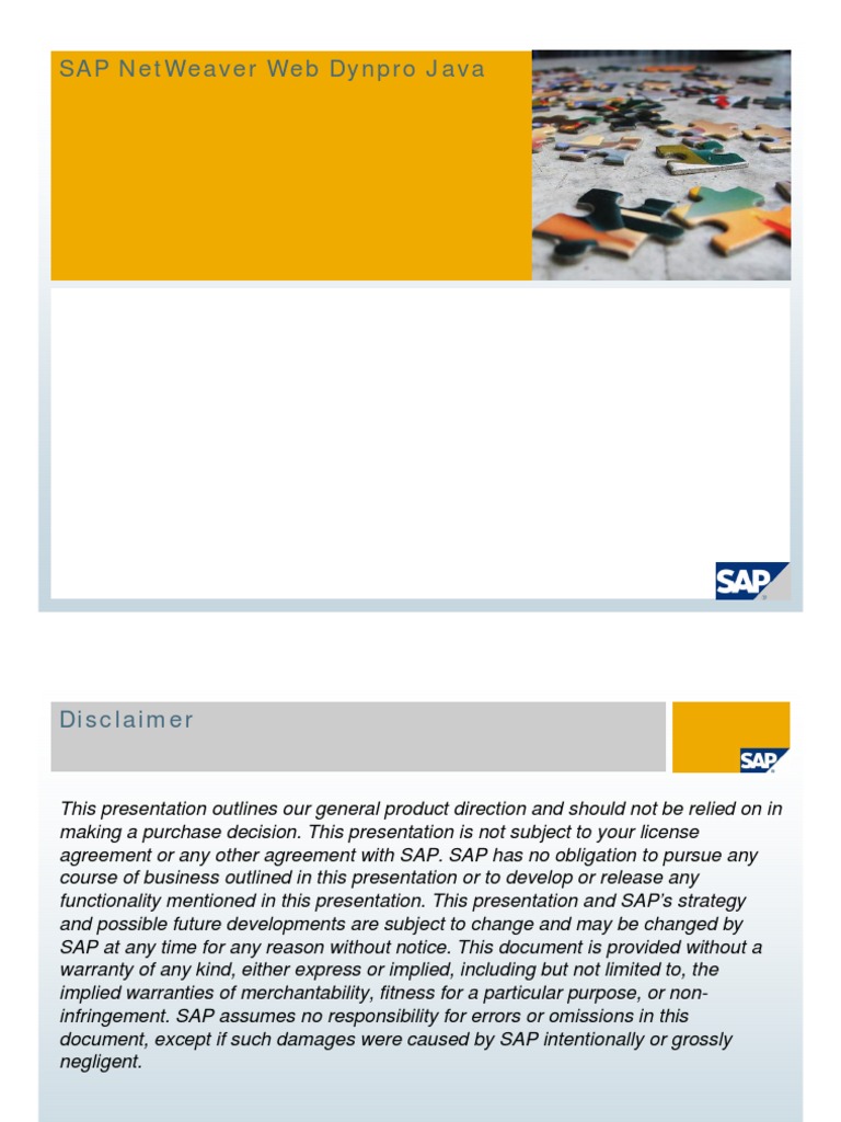 Sap Netweaver Web Dynpro Java | PDF