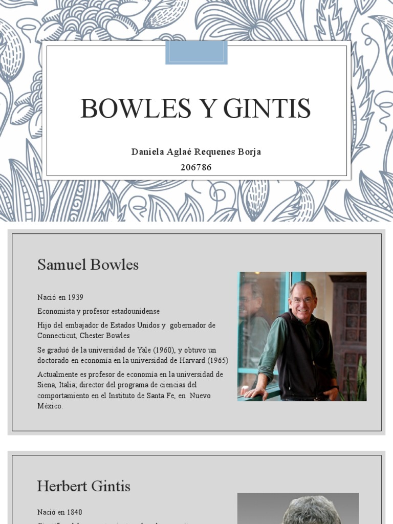 Bowles y Gintis | PDF | Universidad | Science