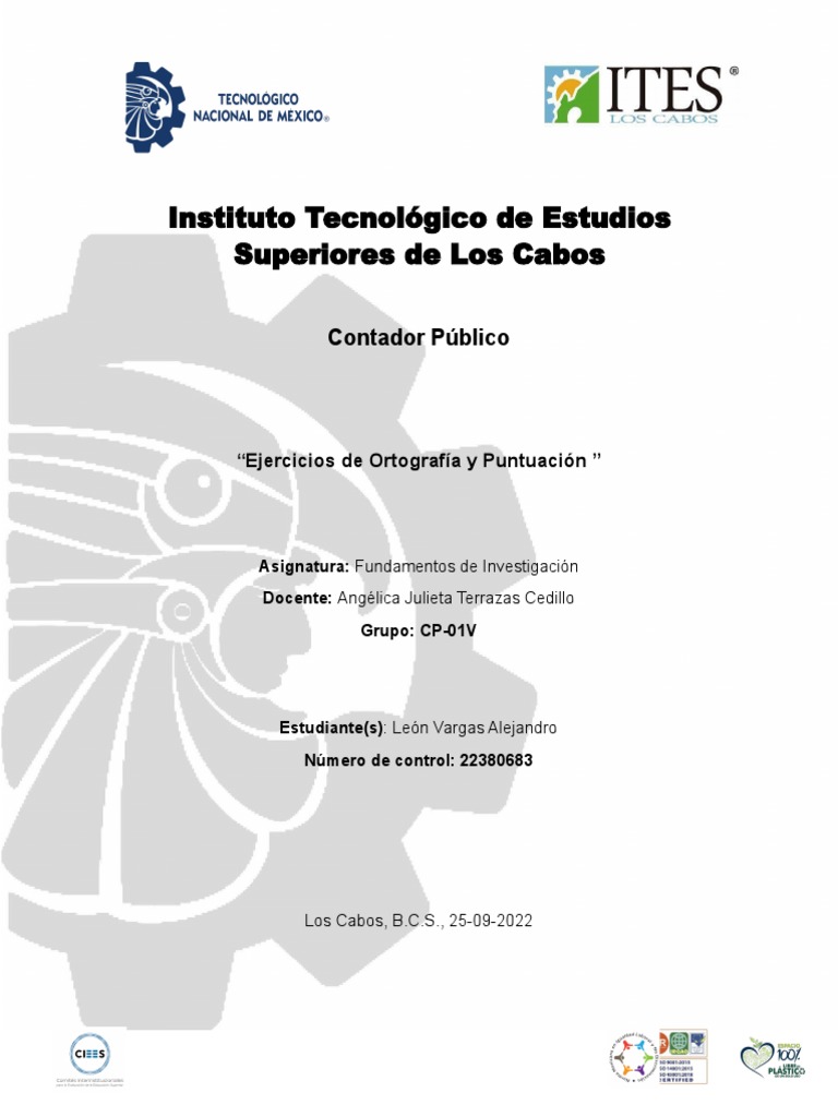 Ejercicios de Ortografía y Puntuación | PDF