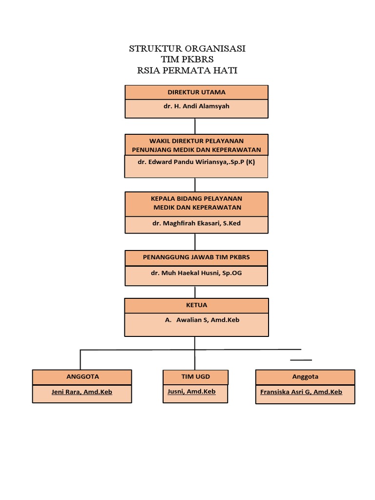 Struktur Organisasi Ponek | PDF