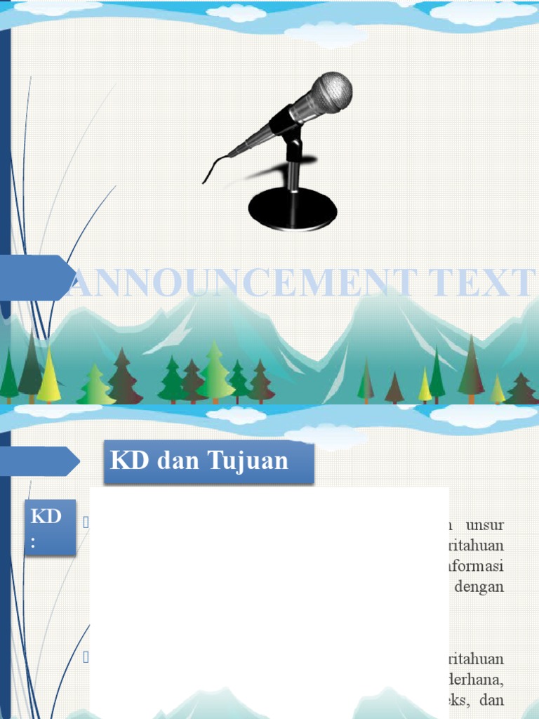 Announcement Text: Analyzing Functional Elements of Announcements | PDF