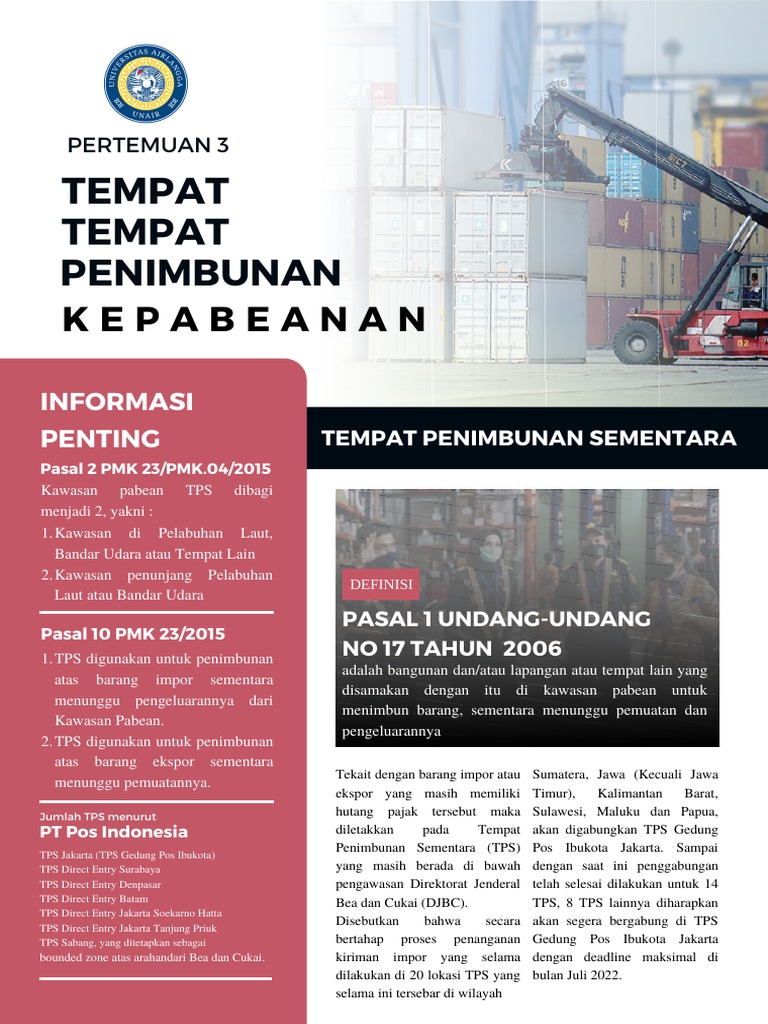 TM 3 Kepabeanan - Poster TPS | PDF
