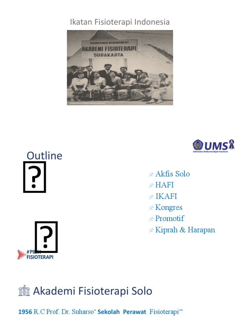 Sejarah dan Perkembangan Ikatan Fisioterapi Indonesia | PDF