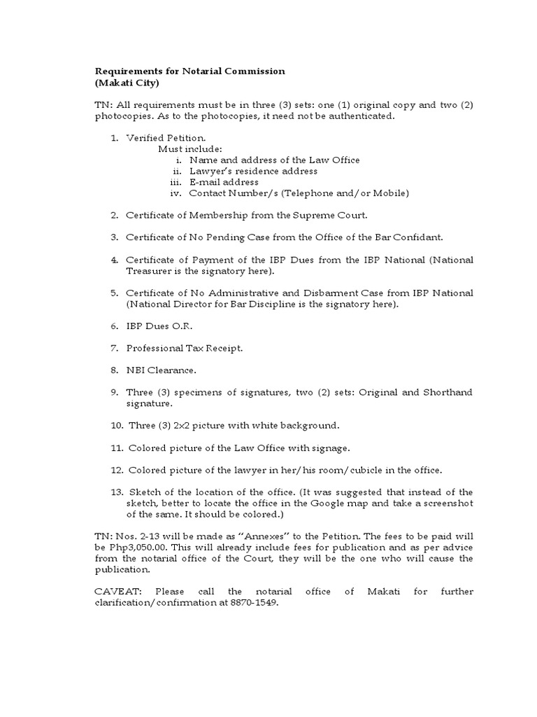 Requirements For Notarial Commission | PDF | Law