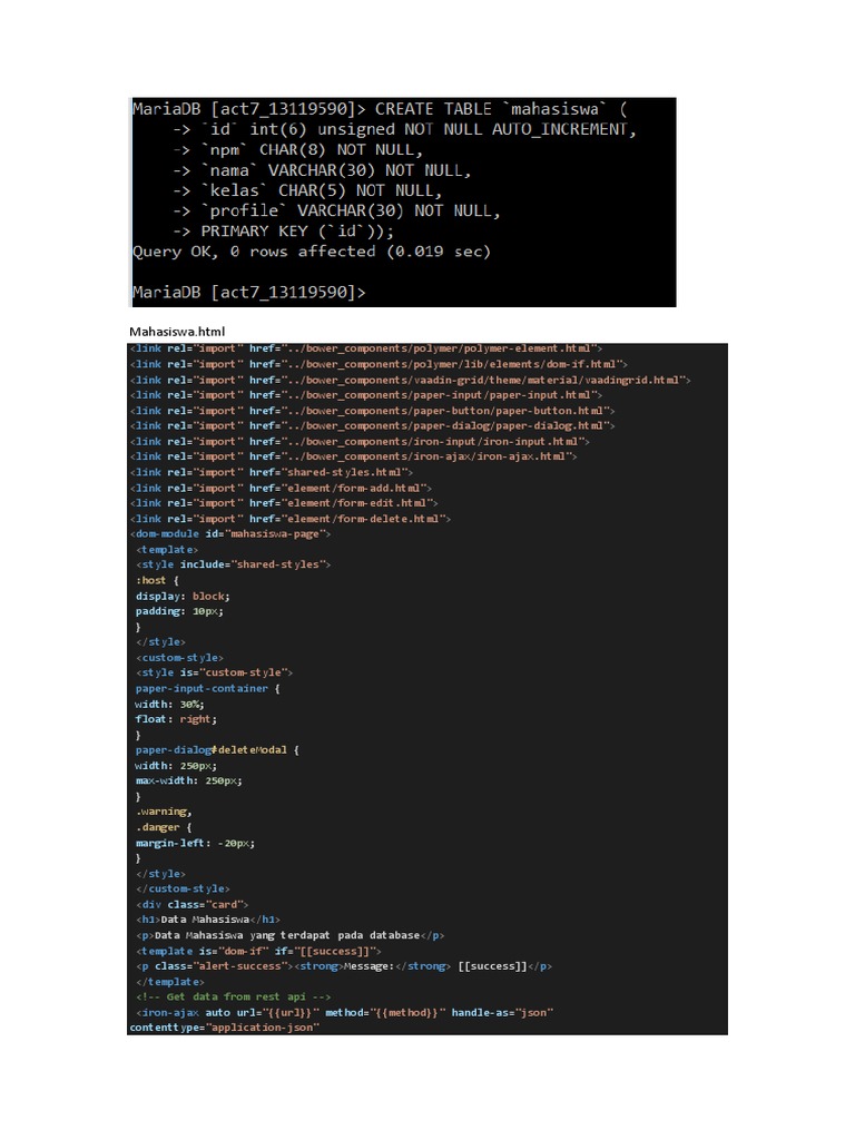 PERT7 ACT1 MarcellinoDanis 13119534 | PDF | Hypertext Transfer Protocol | Json