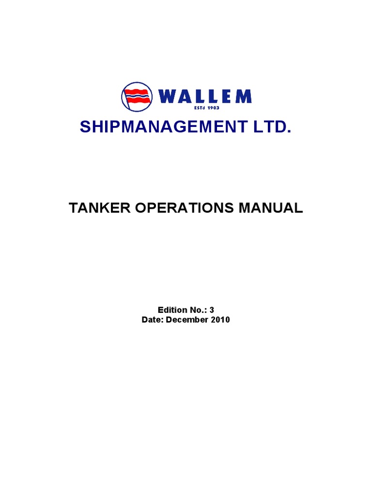 Tanker Manual | PDF | Oil Tanker | Shipping