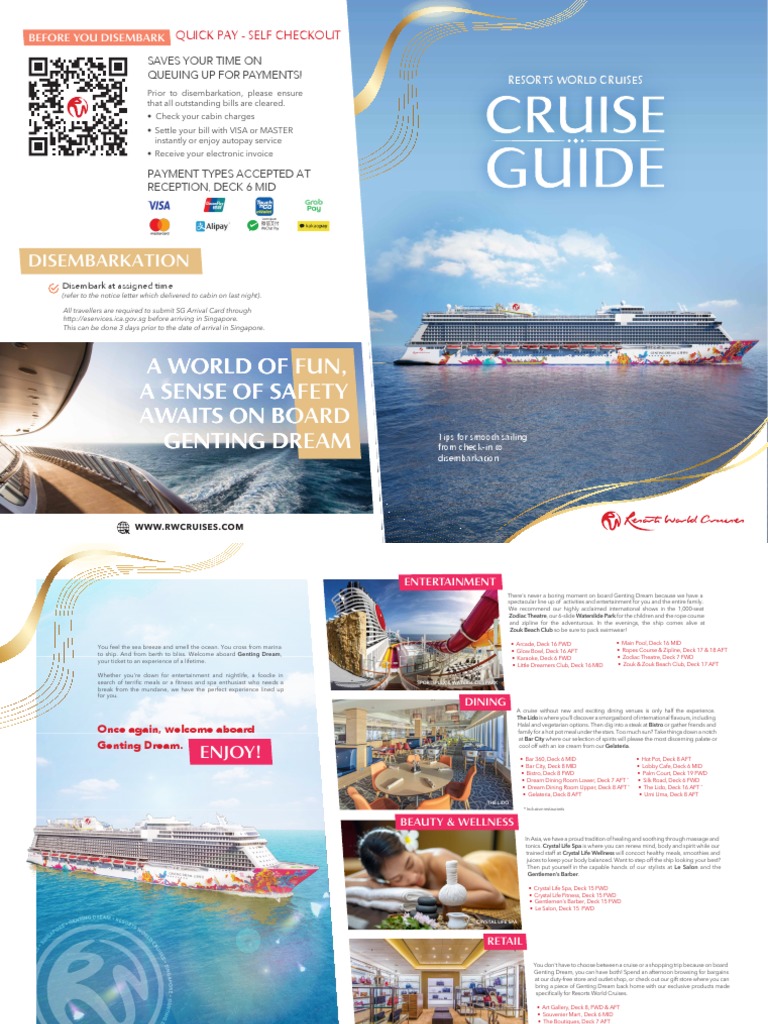 Cruise_Guide_Brochure | PDF | Restaurants | Cruise Ship