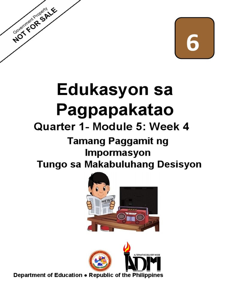 ESP 6 q1 MODULE 5 WEEK 4 | PDF