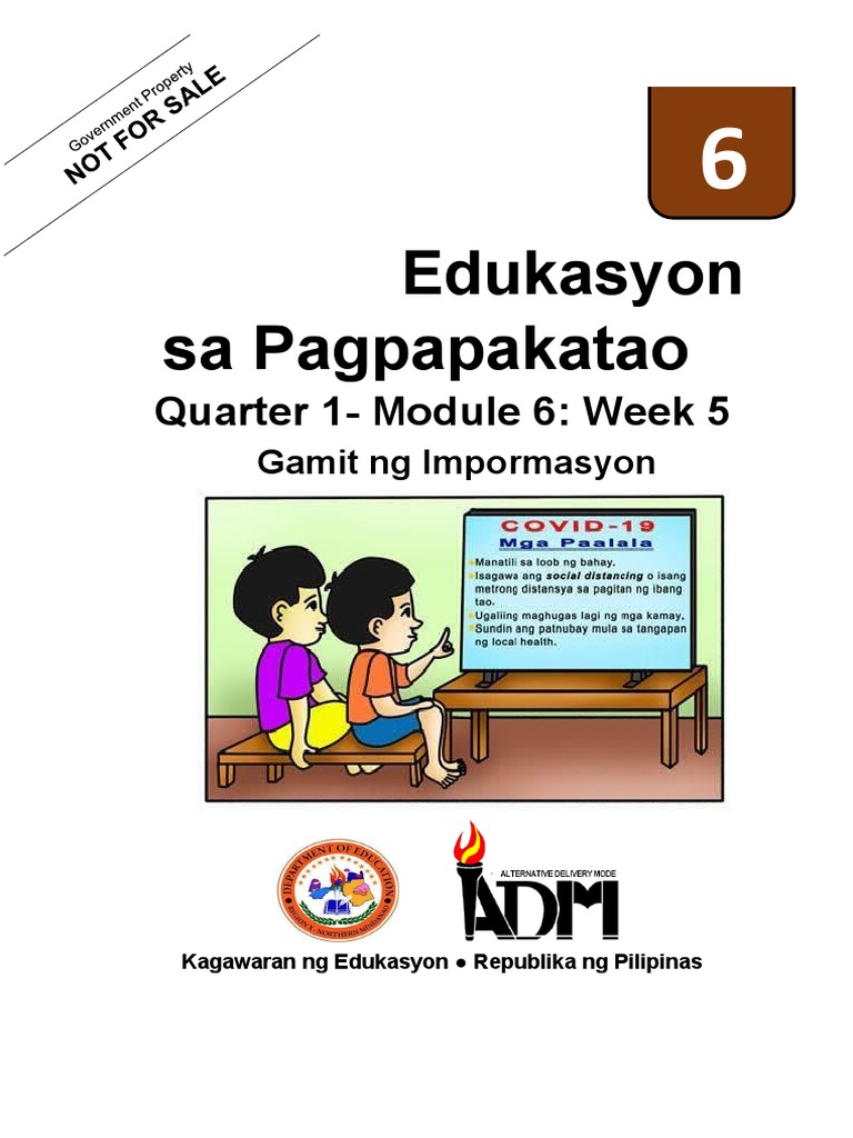 ESP 6 q1 MODULE 6 WEEK 5 | PDF