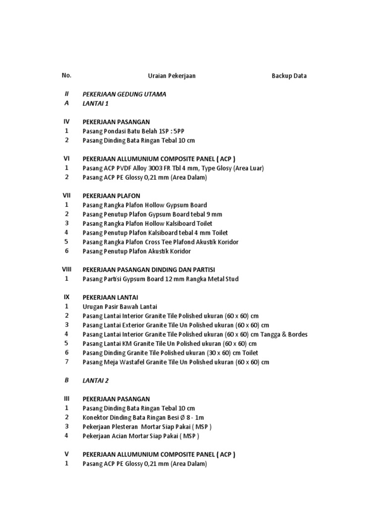 Daftar Kontrol Dokumen Backup Data | PDF