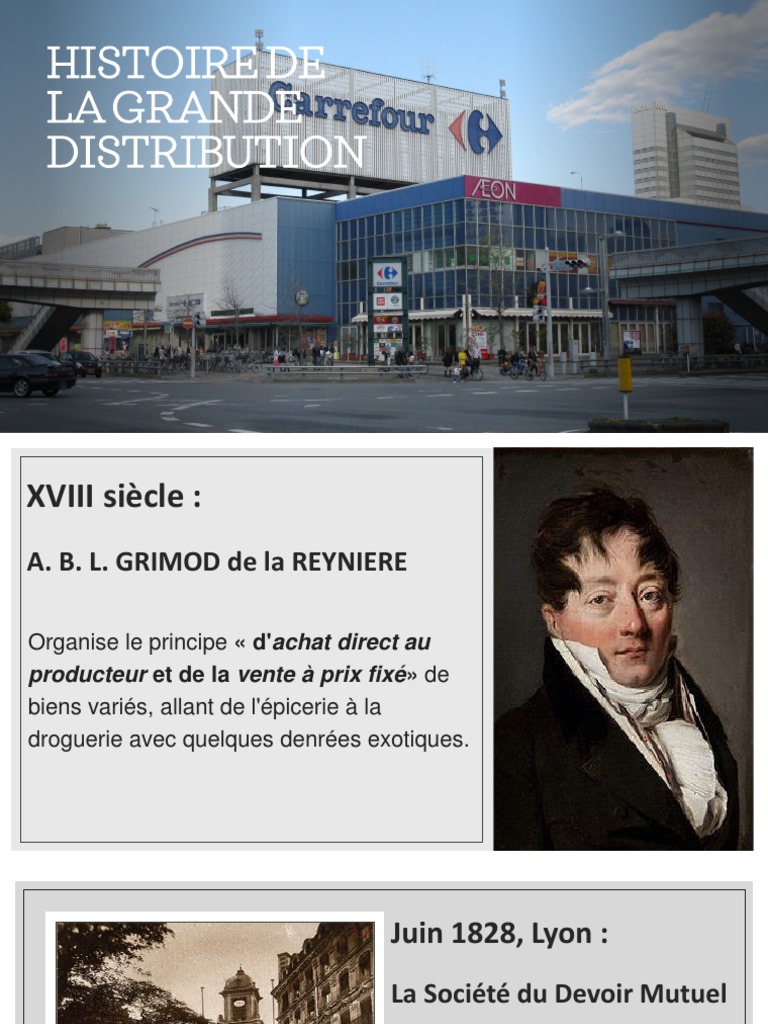 Histoire de la grande distribution en France | PDF | Détaillants en ...