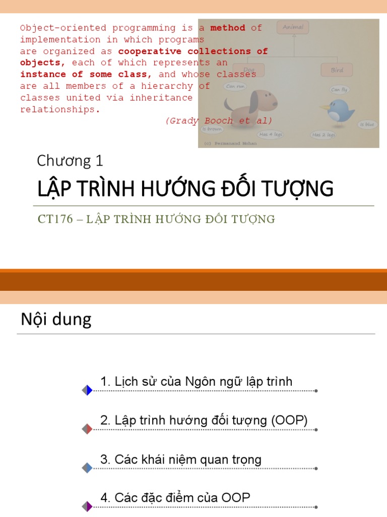 CT176-OOP With Java Ch1 OOP Part1 | PDF