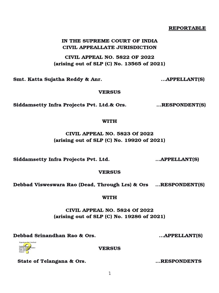 Katta Sujatha Reddy | PDF | Legal Remedy | Lawsuit