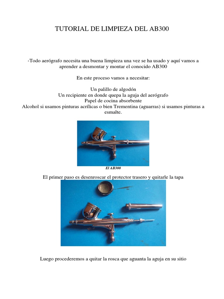 Tutorial Limpieza Ab300 | PDF