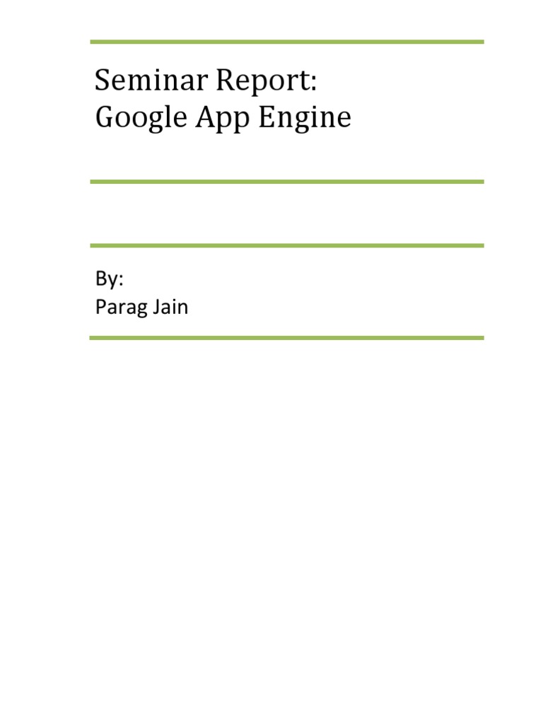Google App Engine | PDF | Cloud Computing | Platform As A Service